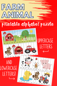 Farm Printable Alphabet Puzzle with Uppercase and Lowercase - Views ...
