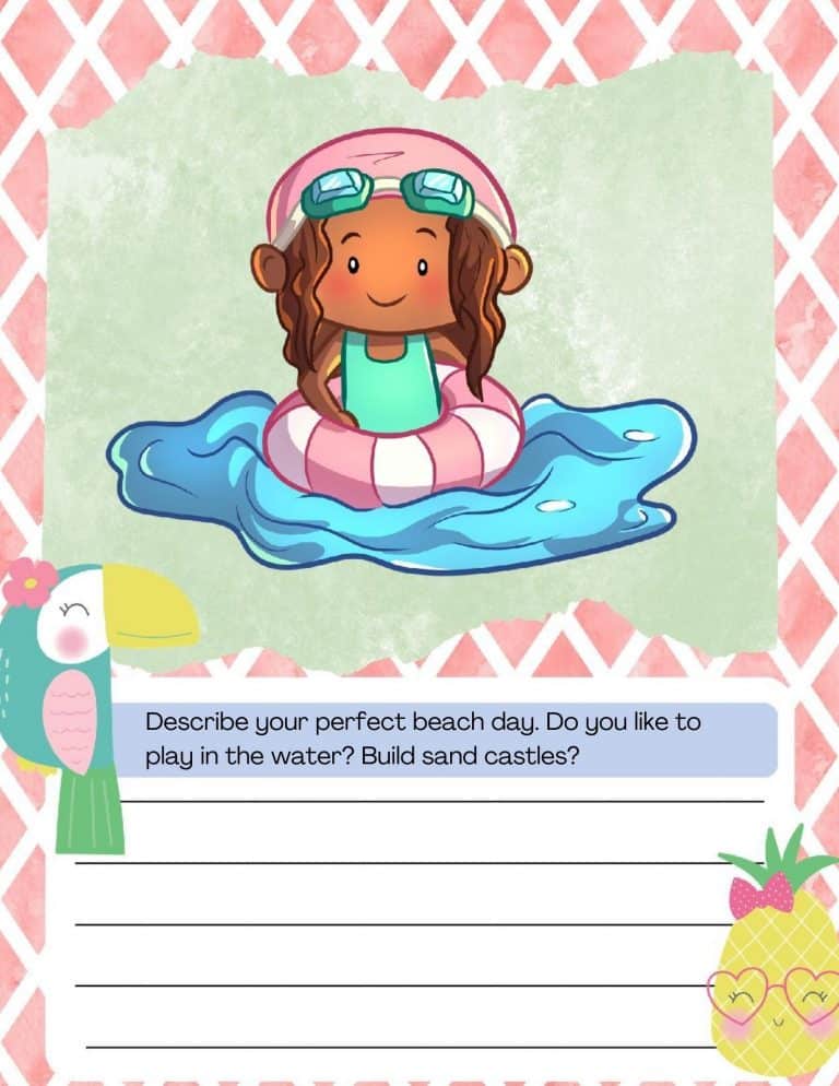 Summer Writing Prompts Printable Sheets for Kids - Views From a Step Stool