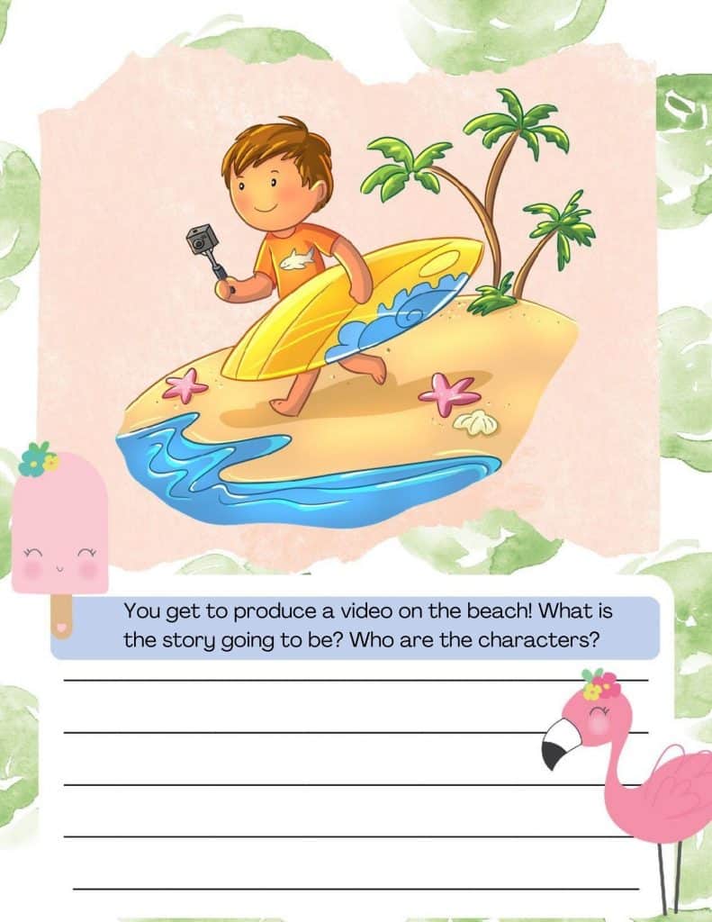 Summer Writing Prompts Printable Sheets for Kids - Views From a Step Stool