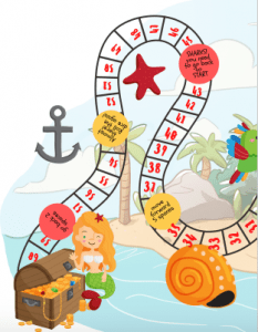 Pirates and Mermaid Printable Board Game: Treasure Quest - Views From a ...