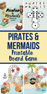 Pirates and Mermaid Printable Board Game: Treasure Quest - Views From a ...