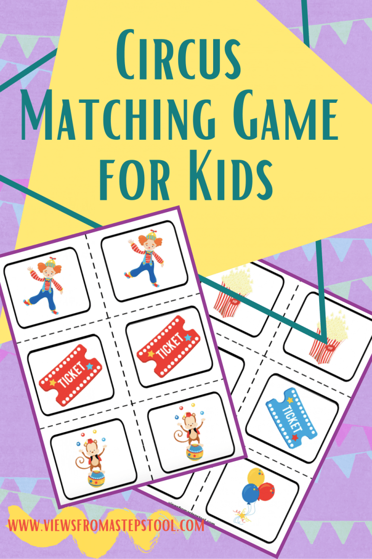 Printable Circus Matching Game for Toddlers and Preschoolers - Views ...