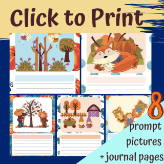 Fall Writing Prompts Printable Pages for Kids - Views From a Step Stool