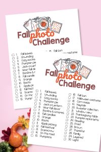 Fall Photo Challenge Printable for Kids - Views From a Step Stool