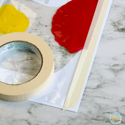 Apple Sensory Bag with Paint - Views From a Step Stool