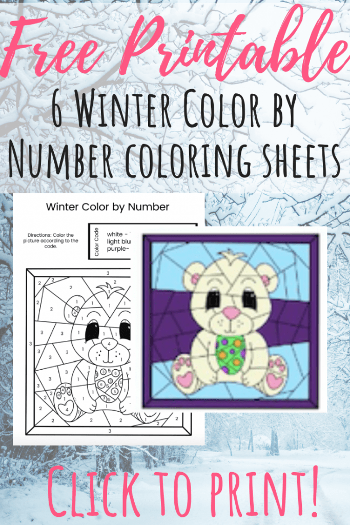 Winter Color by Number Printables - Views From a Step Stool