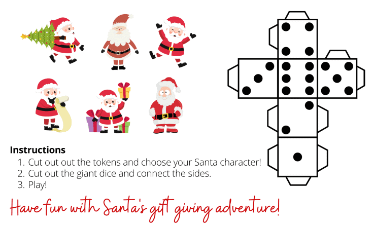 The Gift of Christmas Printable Board Game - Views From a Step Stool