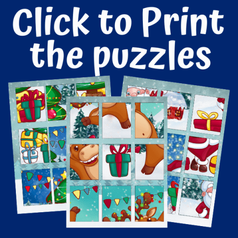 Printable Christmas Puzzles for Toddlers - Views From a Step Stool
