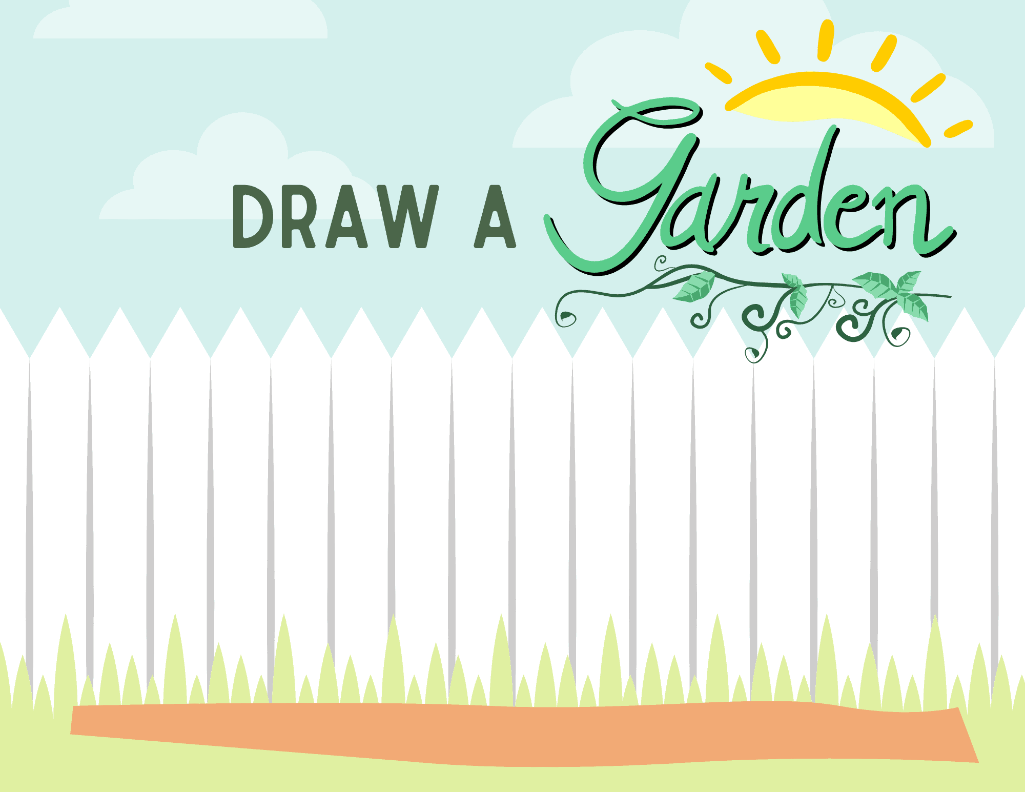 Drawing Garden Game to Print for Kids: Roll and Draw! - Views From a ...