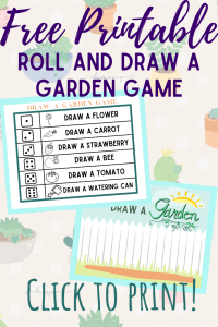 Drawing Garden Game to Print for Kids: Roll and Draw! - Views From a ...