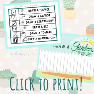 Drawing Garden Game to Print for Kids: Roll and Draw! - Views From a ...