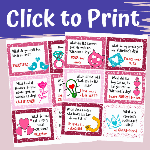 Printable Valentine's Day Lunchbox Jokes - Views From a Step Stool