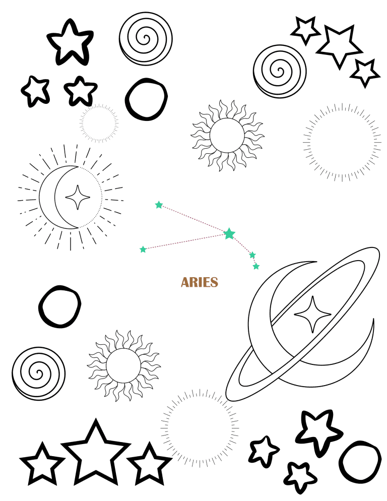 Constellations for Kids: Constellation Coloring Pages, Flashcards and ...