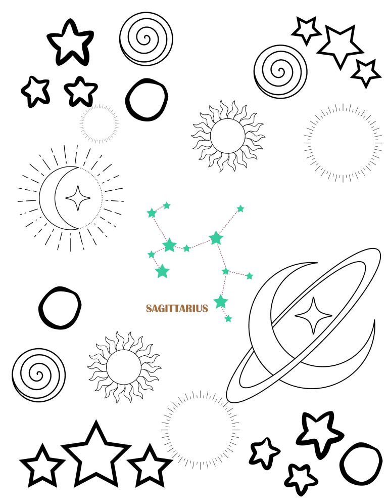 Constellations for Kids: Constellation Coloring Pages, Flashcards and ...
