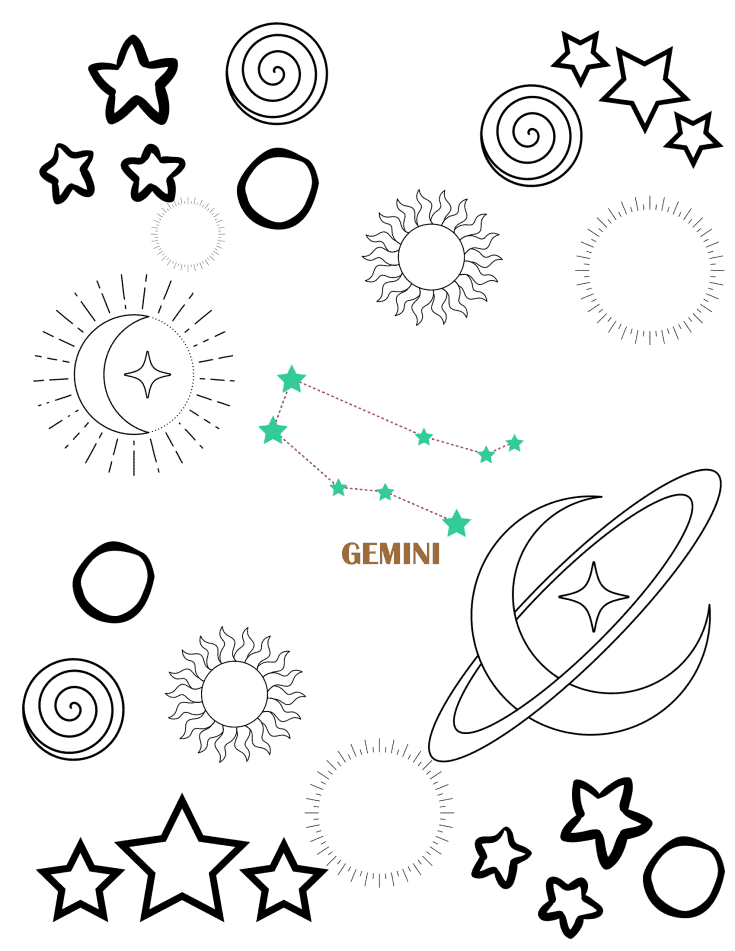 Constellations for Kids: Constellation Coloring Pages, Flashcards and ...
