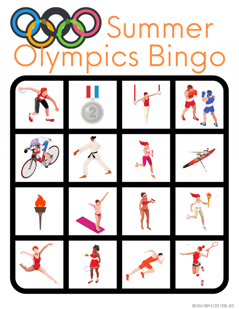 Summer Olympics Bingo Game Printable - Views From a Step Stool