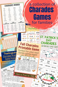 Charades Game Ideas for Year Round Family Fun - Views From a Step Stool
