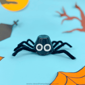 Egg Carton Spiders Halloween Craft - Views From a Step Stool