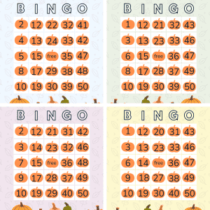 Pumpkin Bingo Free Printable Game - Views From a Step Stool