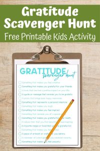 Printable Gratitude Scavenger Hunt - Views From a Step Stool