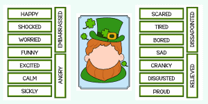 St. Patrick's Day Emotion Cut and Paste Printable Activity - Views From ...