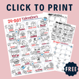 Valentine's Day Kindness Countdown Calendar: Free Printable - Views ...